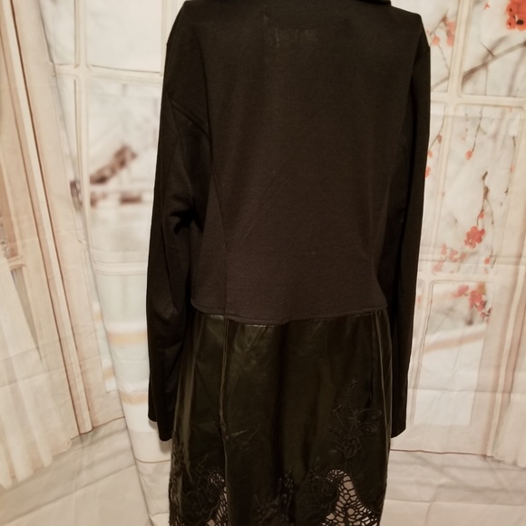 VENUS | Jackets & Coats | Nwot Venus Black Jacket With Faux Leather ...